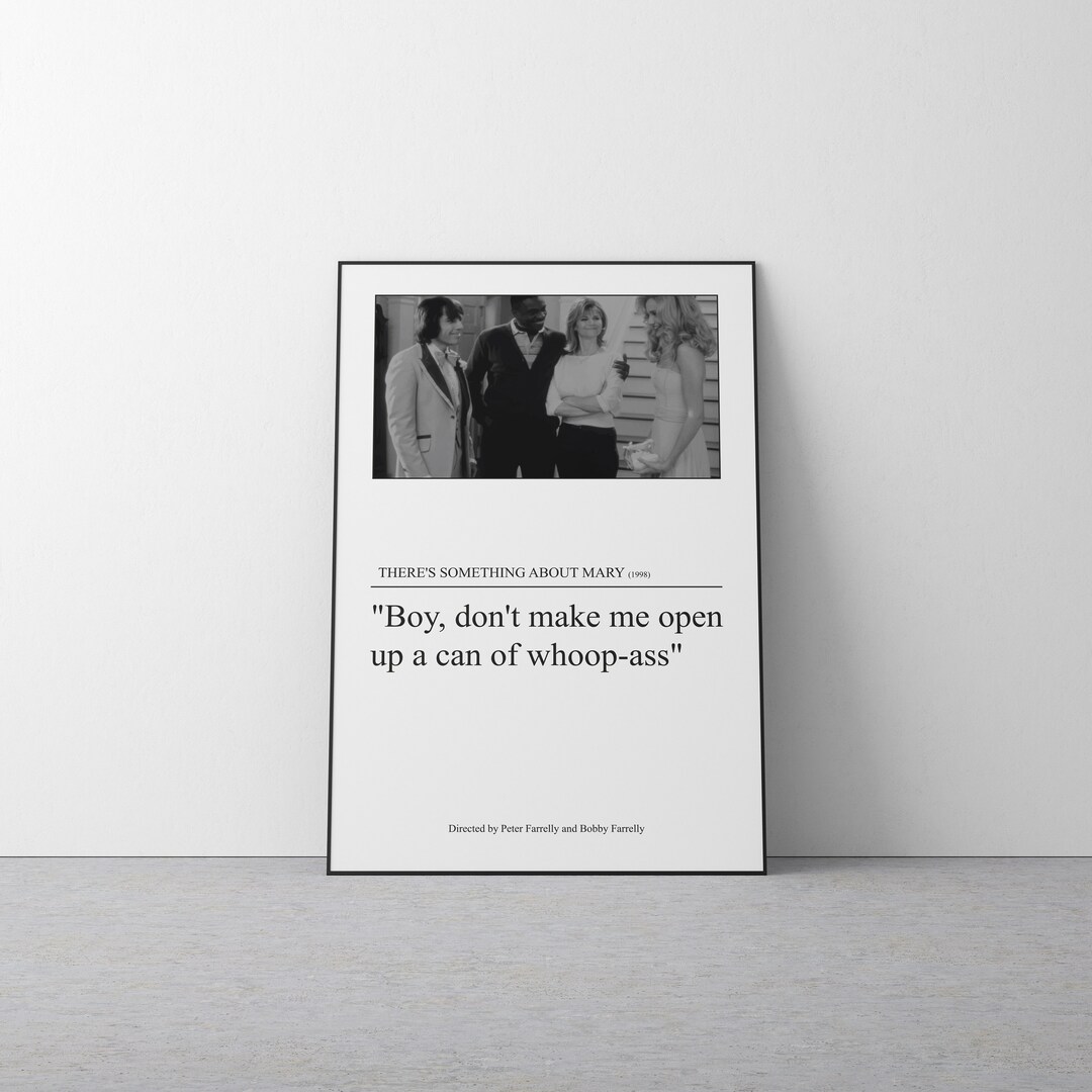 There's Something About Mary Film Print, Movie Quote Poster - Etsy
