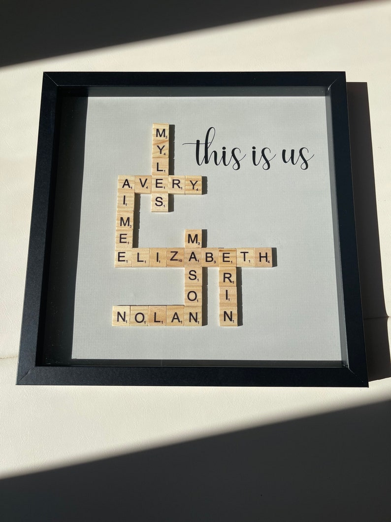 Family is Everything Scrabble Frame Custom Scrabble Box - Etsy