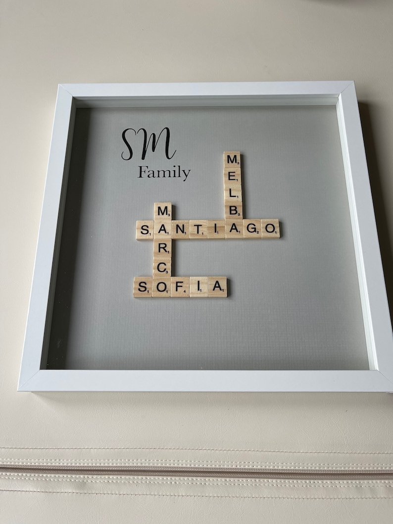 Family is Everything Scrabble Frame Custom Scrabble Box - Etsy