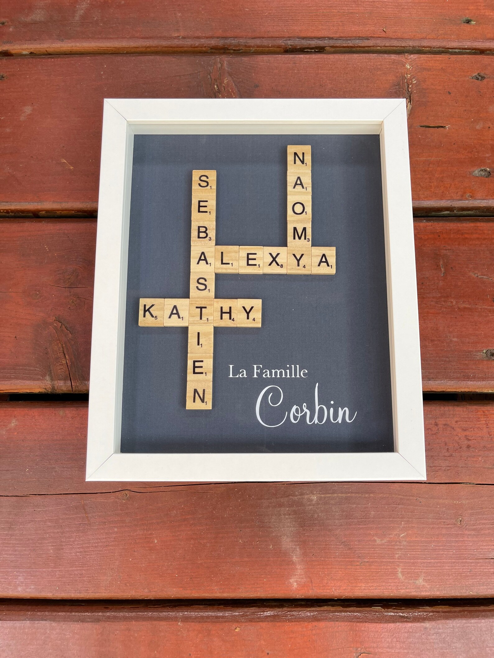 Family is Everything Scrabble Frame | Custom Scrabble Box ...