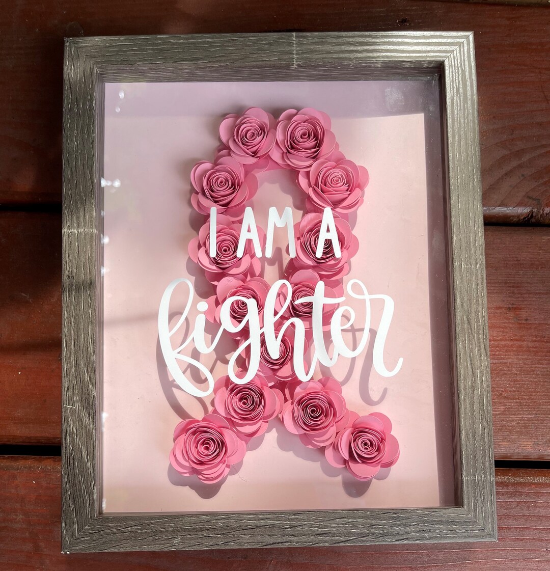 Pink Ribbon Flower Box | Breast Cancer Awareness | Beat Breast Cancer ...