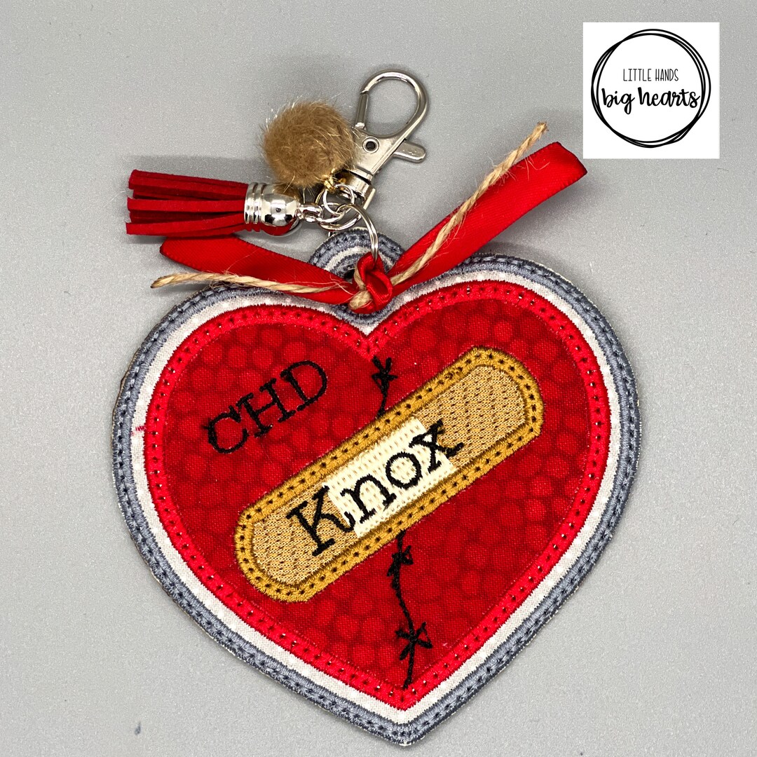 Congenital Heart Defect Bag Tag | CHD Alert Tag| Backpack CHD Tag ...