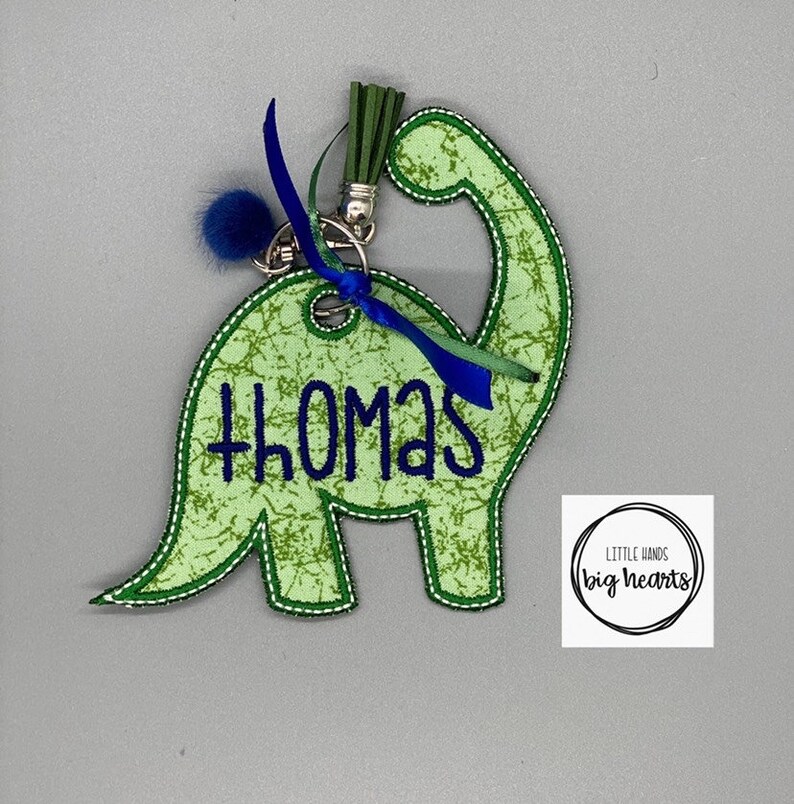 Dino Bag Tag | Back to School Supplies | Kids Lunch Box | Backpack ID ...