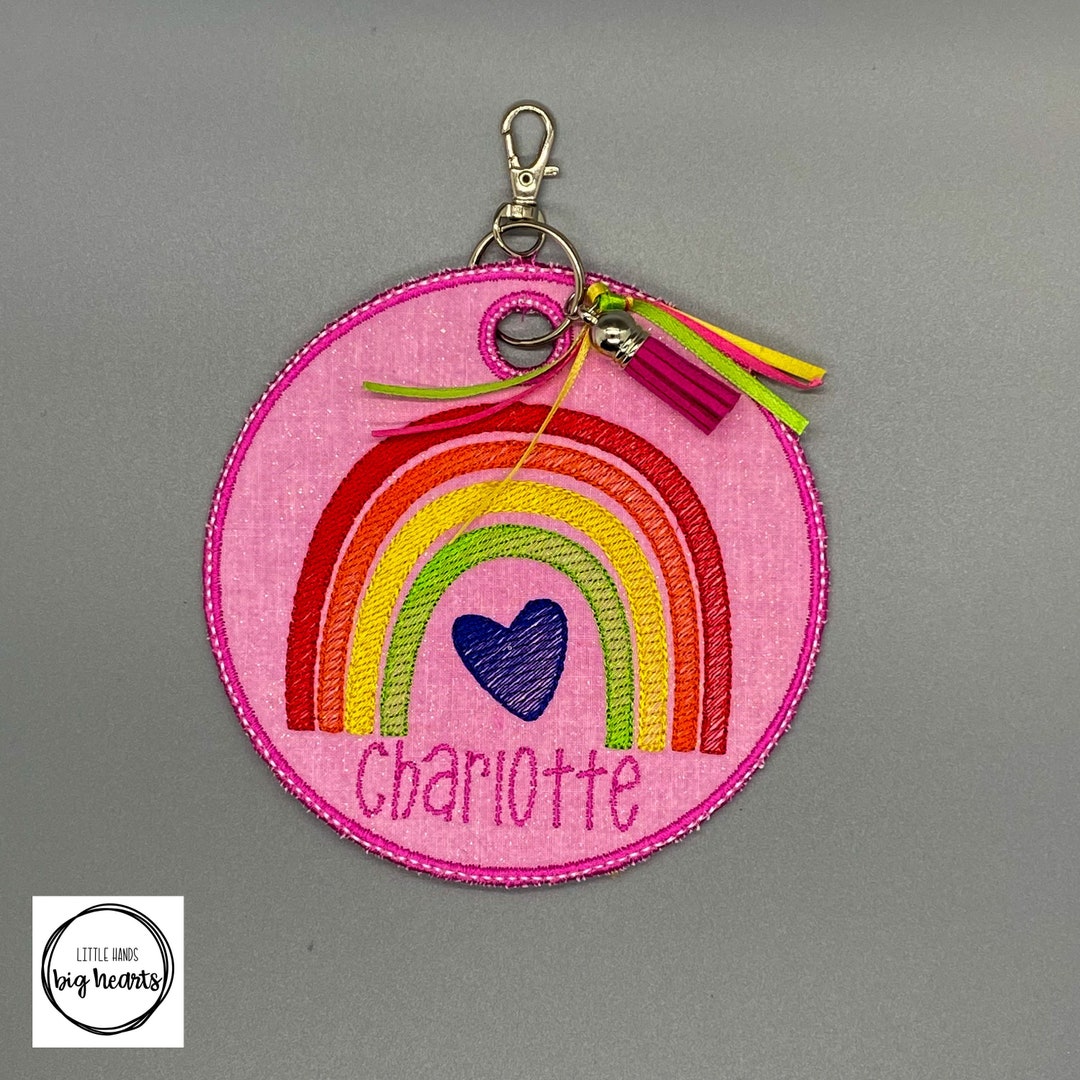 Rainbow Bag Tag | Back to School Supplies | Kids Lunch Box | Backpack ...