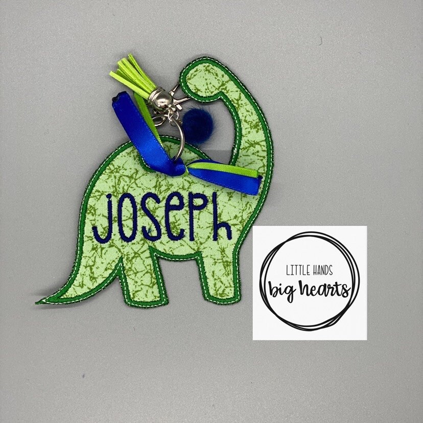 Dino Bag Tag | Back to School Supplies | Kids Lunch Box | Backpack ID ...