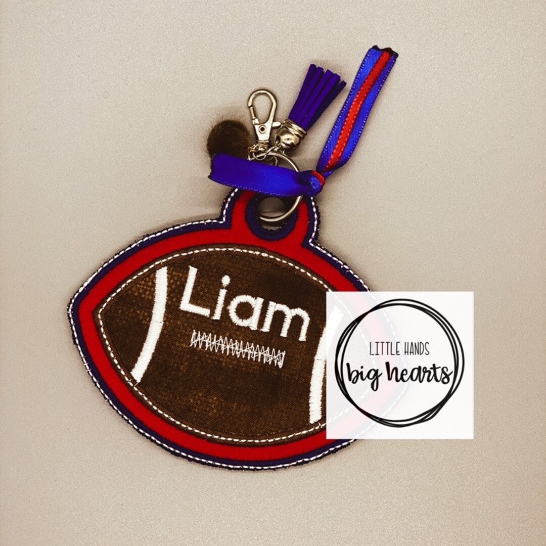 Football Bag Tag | Back to School Supplies | Kids Lunch Box | Backpack ...