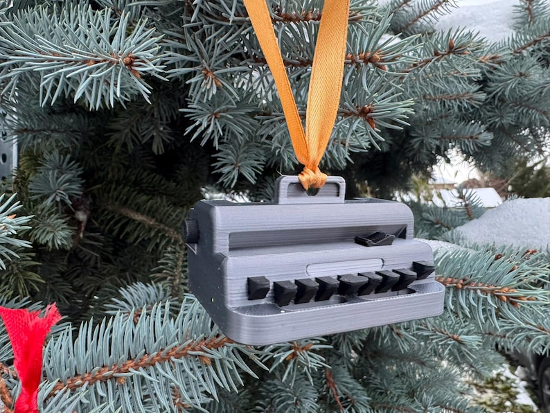 Perkins Brailler - Model Christmas Tree Ornament (single Multi-colour ...