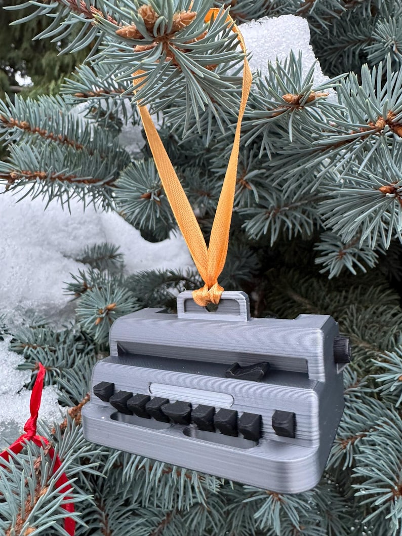 Perkins Brailler - Model Christmas Tree Ornament (single Multi-colour ...