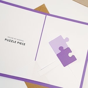 Puzzle Piece Pop-up Card - Animated Jigsaw Puzzle Greeting Card - Etsy