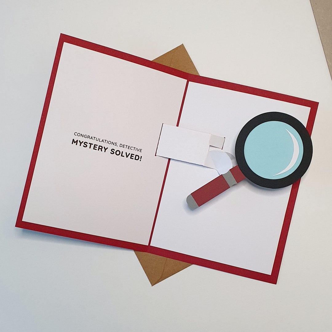 Escape Room Pop-up Card PACK OF 10 Mystery Solved Animated Escape Room ...