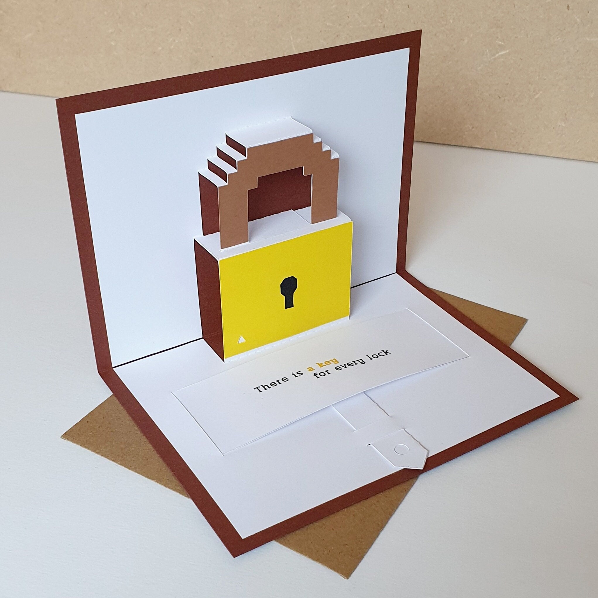 Escape Room A Key for Every Lock Pop-up Card - Interactive Greeting ...
