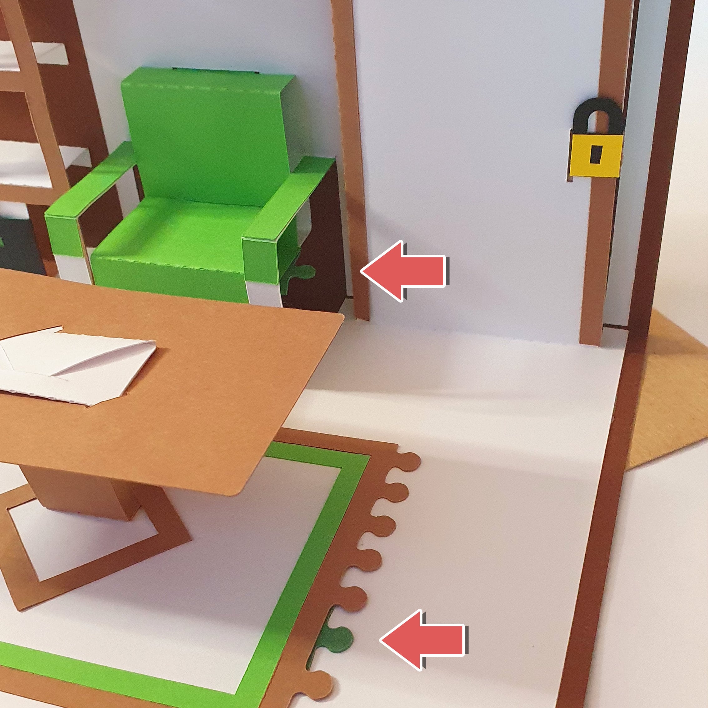 Escape Room Pop-up Greeting Card With Jigsaw Puzzle Living Room - Etsy