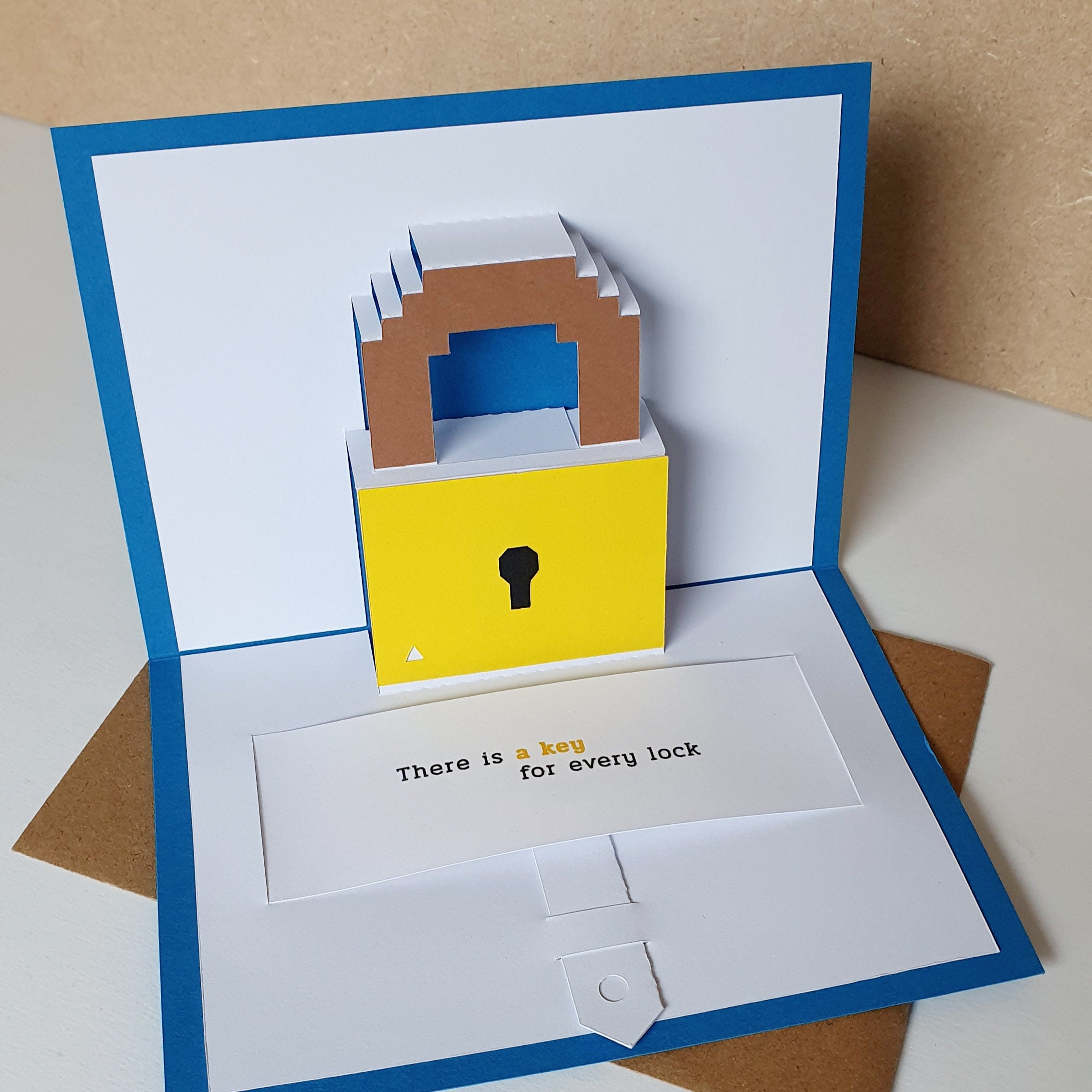 Escape Room A Key for Every Lock Pop-up Card - Interactive Greeting ...