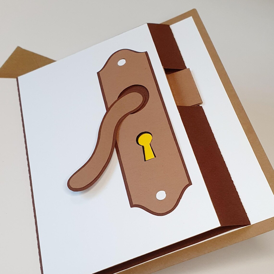 Door Handle Pop-up Card - Animated Escape Room Inspired Greeting Card ...