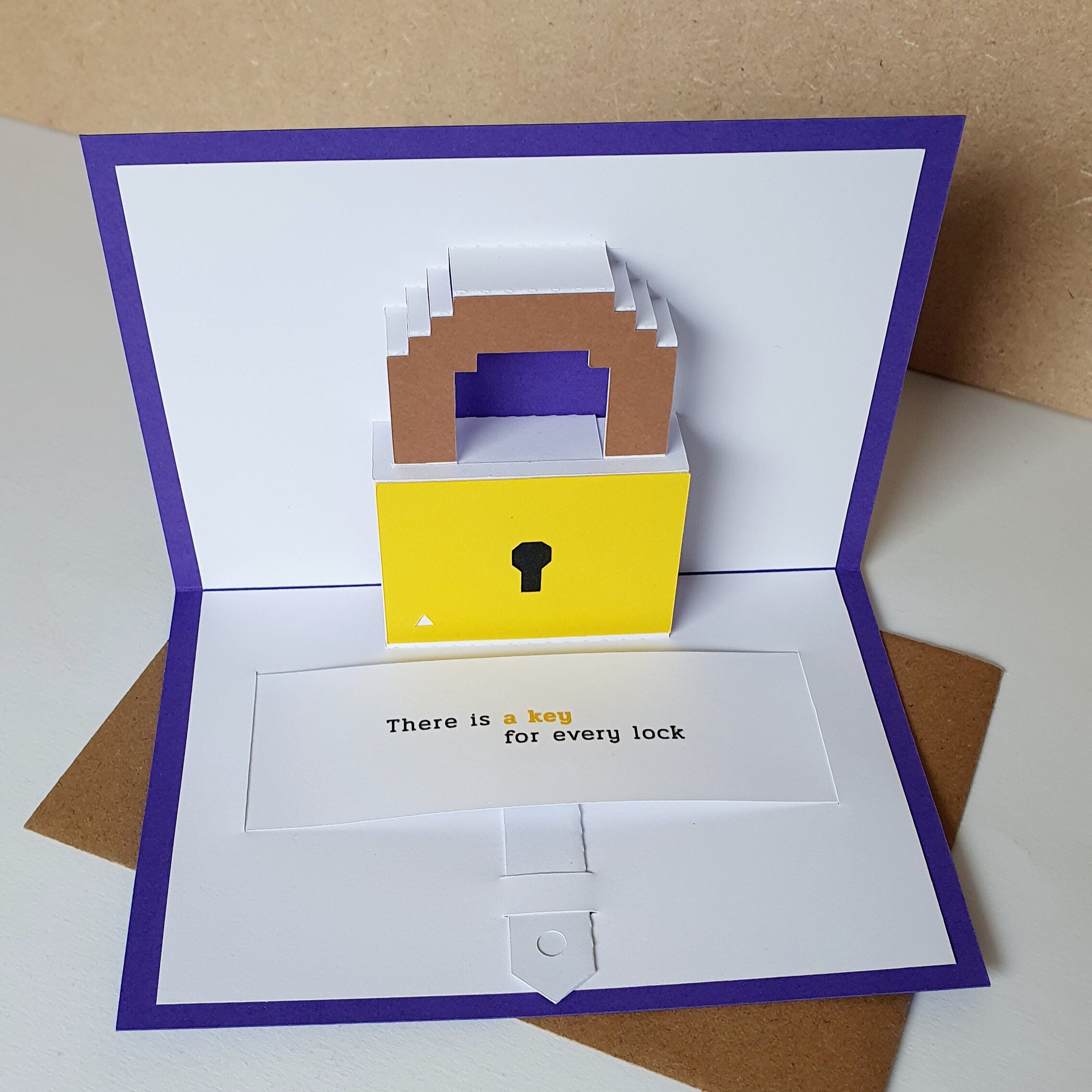Escape Room A Key for Every Lock Pop-up Card - Interactive Greeting ...