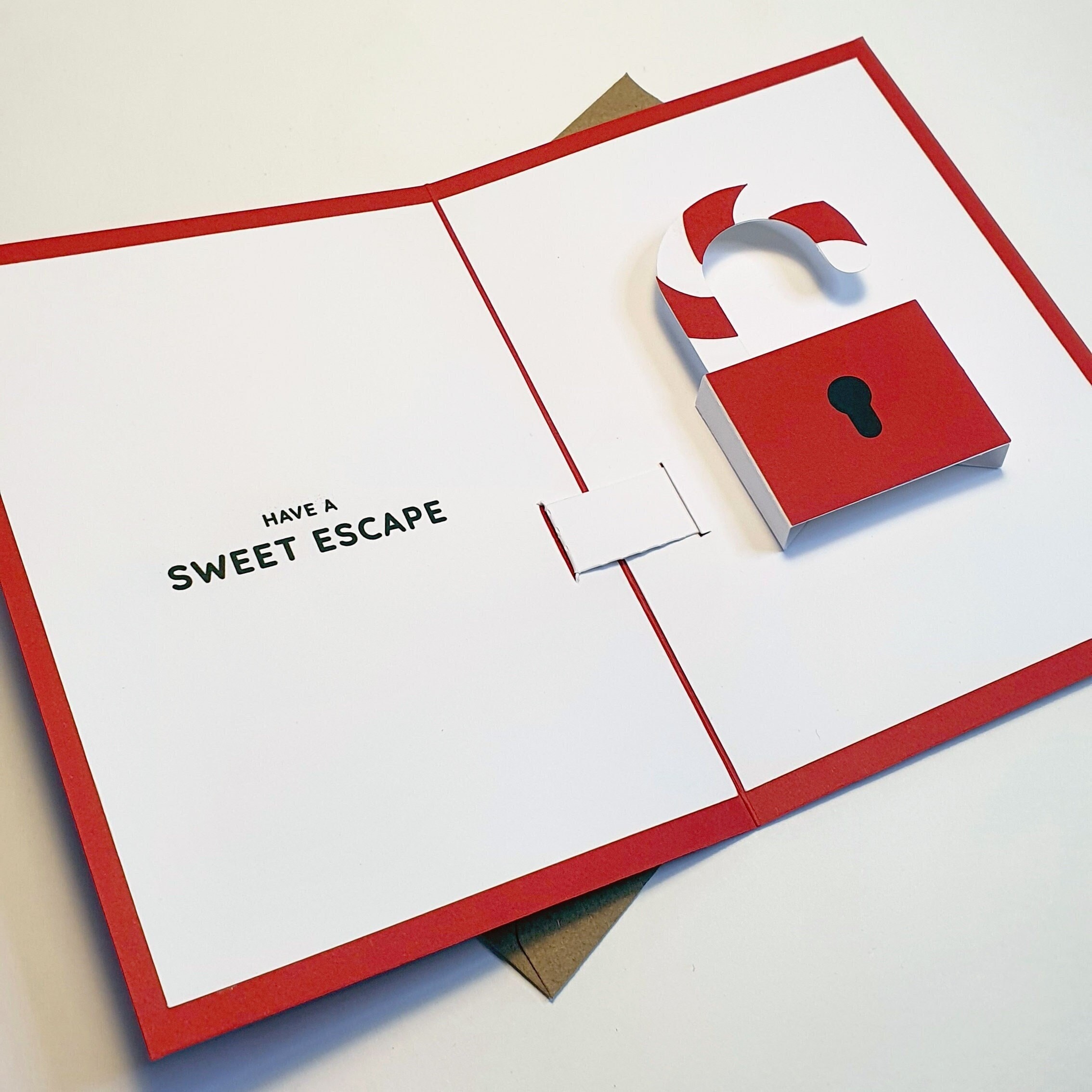 Sweet Escape Pop-up Card - Escape Room Inspired Greeting Card - Etsy