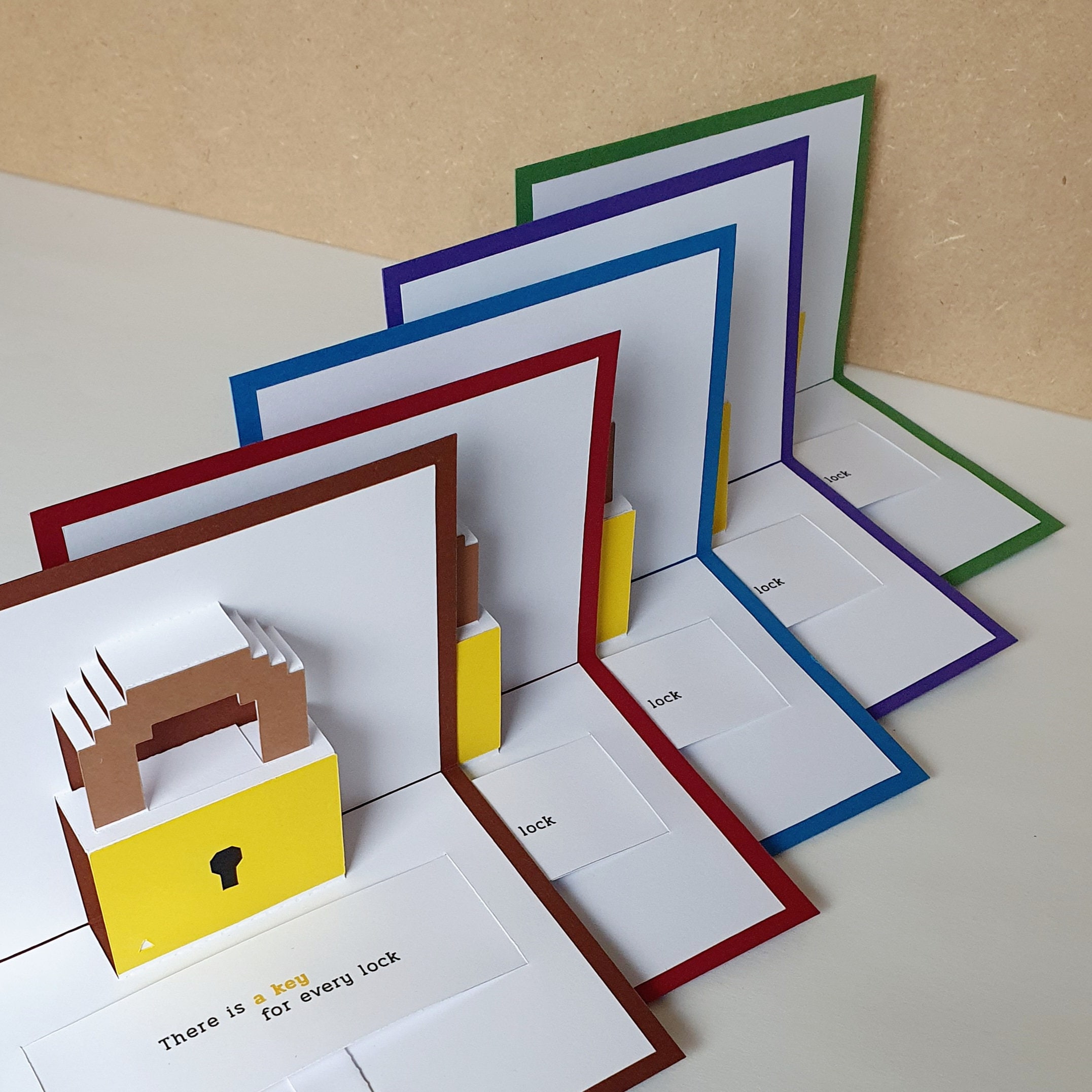 Escape Room A Key for Every Lock Pop-up Card - Interactive Greeting ...