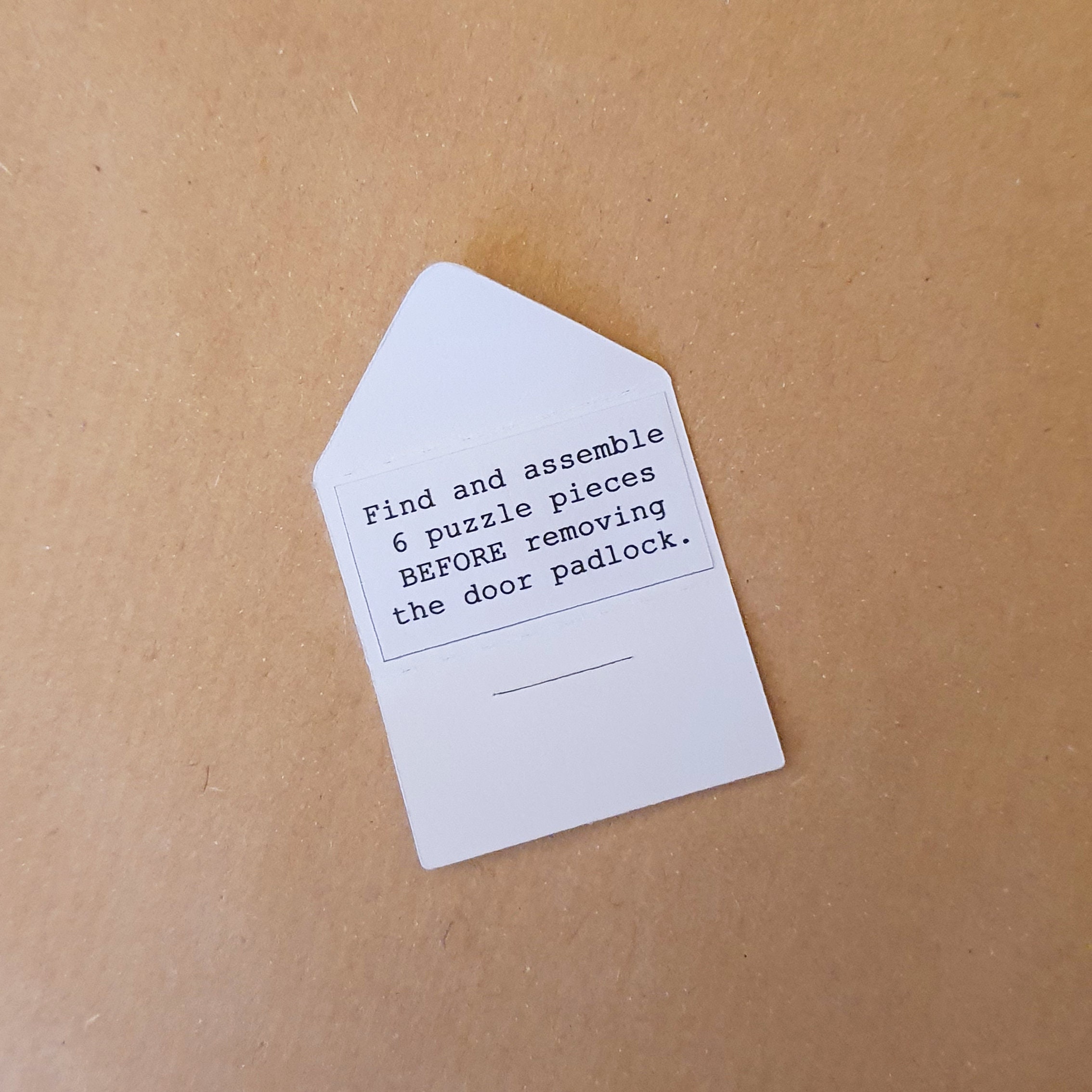 Escape Room Pop-up Greeting Card With Jigsaw Puzzle Living Room - Etsy