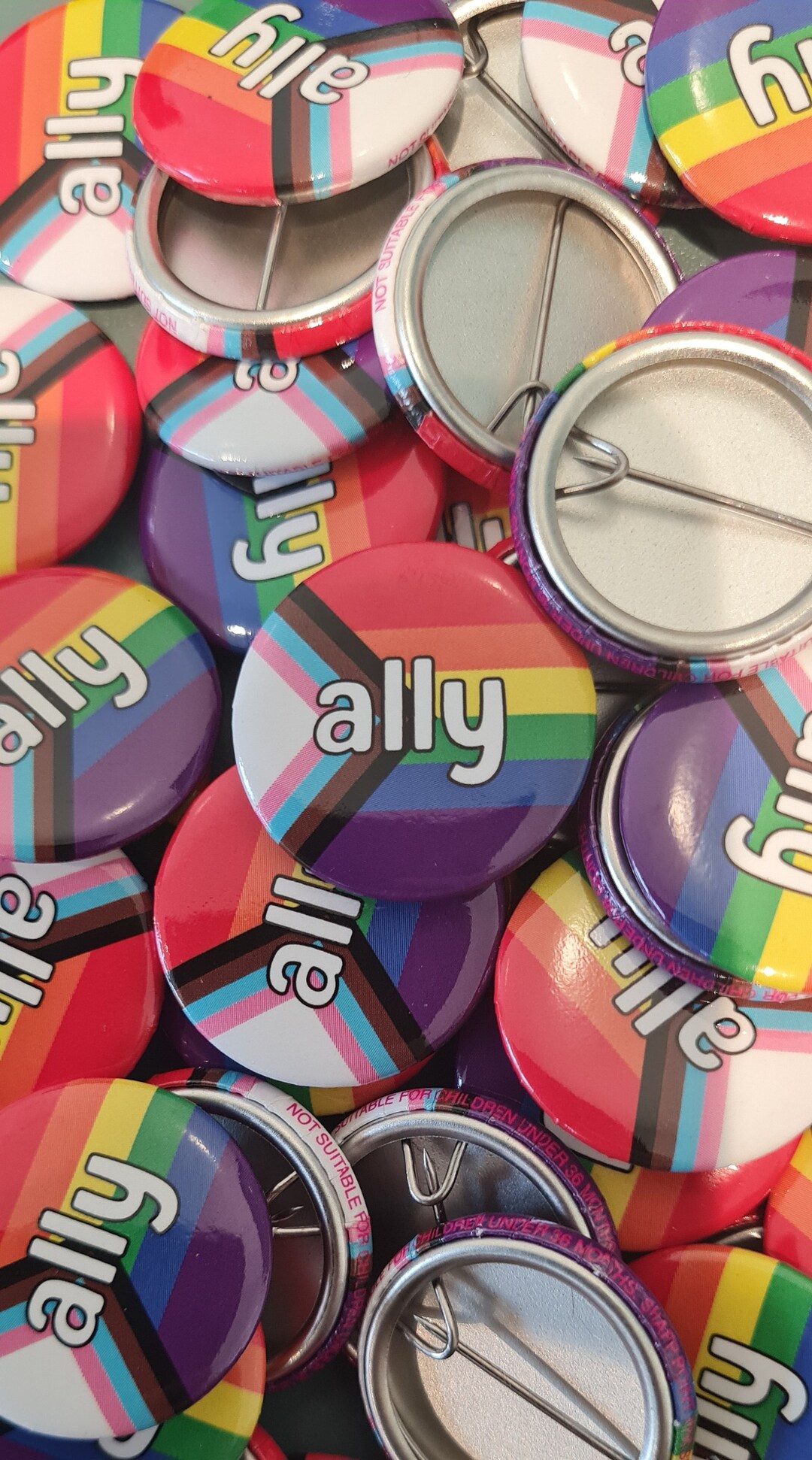 Bulk Ally Pin Badges. LGBTQ+ Ally Pins 25mm/1 Inch Mini Pins - Etsy