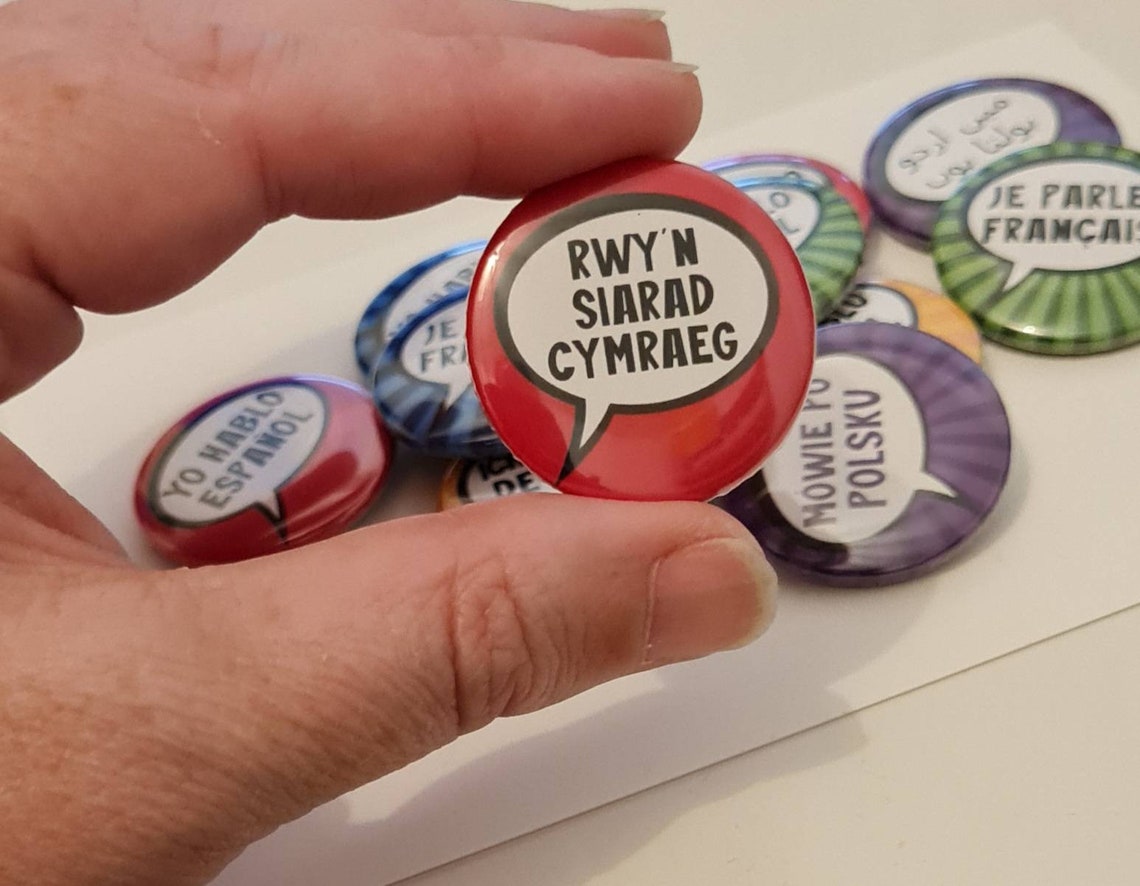 Bulk Language Pins Button Badges. I Speak. Yo Hablo Espanol. Asl Pin ...