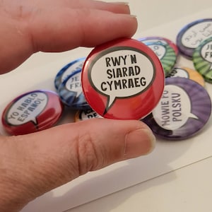 Language Spoken Pin Badges: School, Event, or Customer Service - Etsy