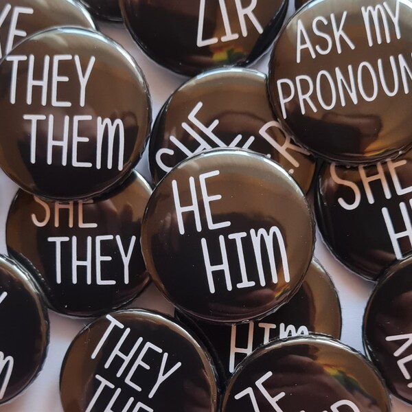 Bulk Pronoun Badges - Etsy UK