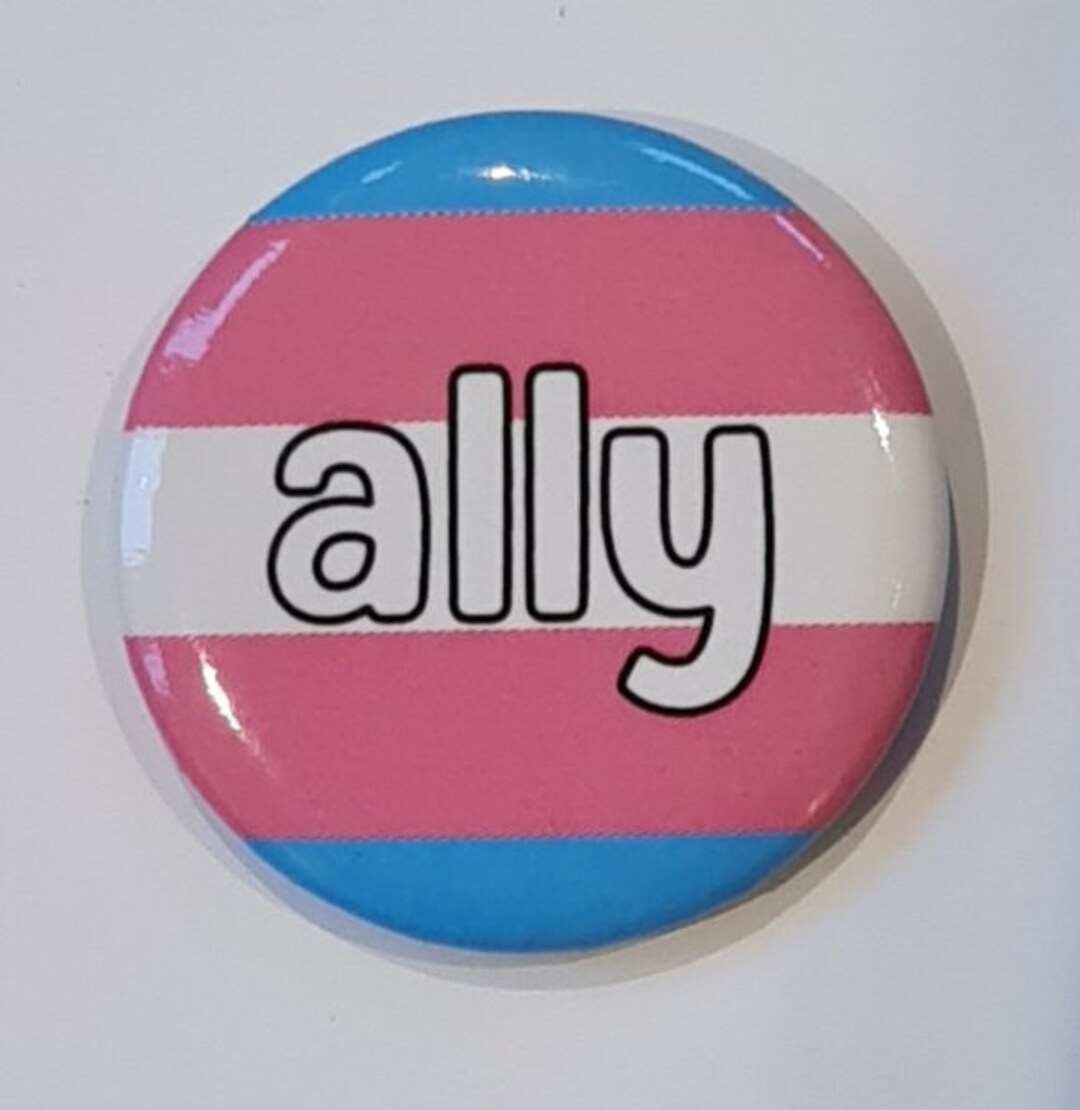 Bulk Pack of Trans ally Pin Badges. - Etsy