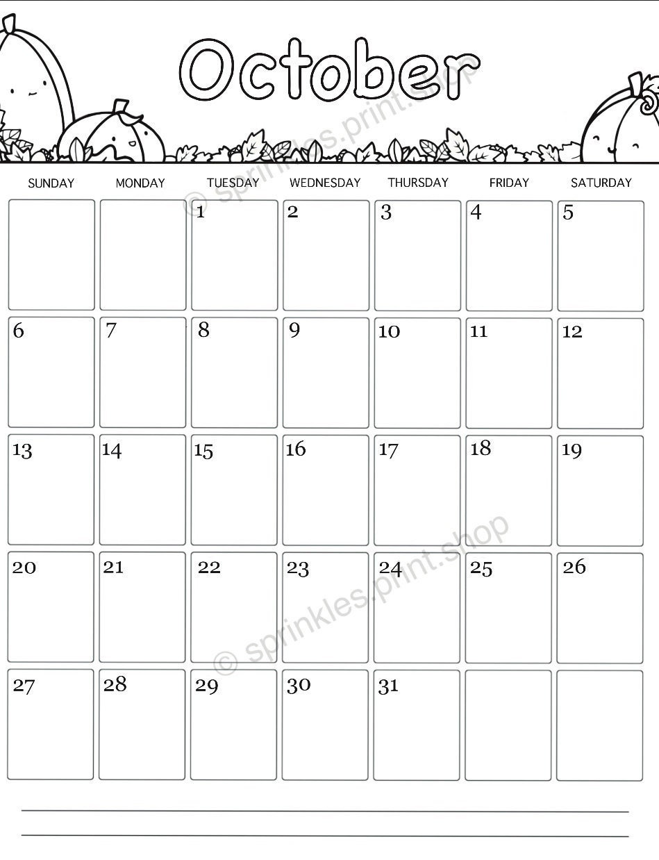 Printable Relaxing Coloring Page for Adults or Kids, 2024 Calendar Page ...