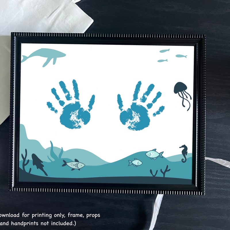 Sea Animal Handprint - Etsy