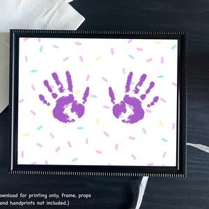 Add Your Own Handprints! Template for Kids, Frame as a Gift or to ...