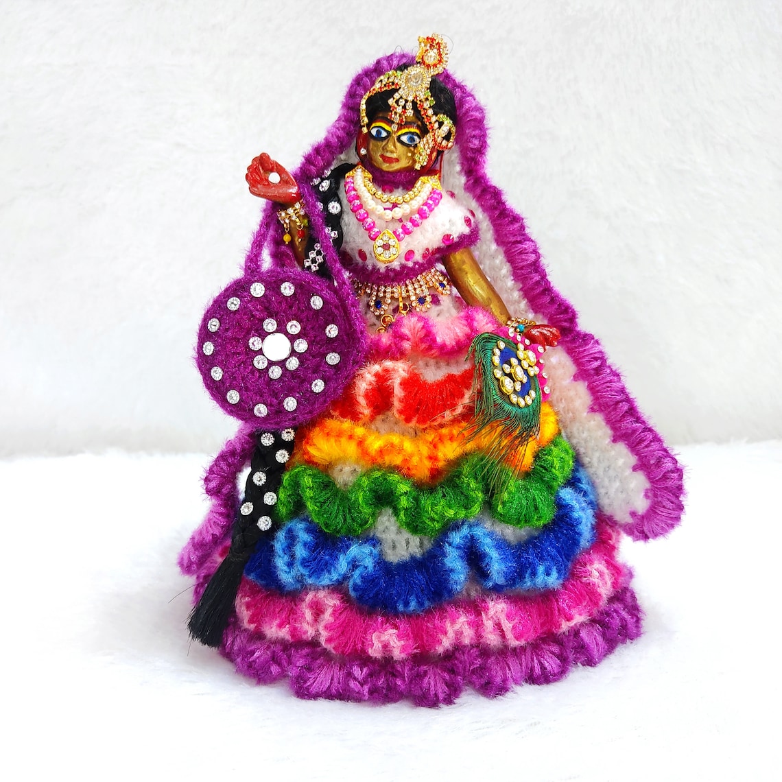 Radha Krishna Idol Dress, Radha Krishna Statue, Thakur Ji Poshak, Radha ...
