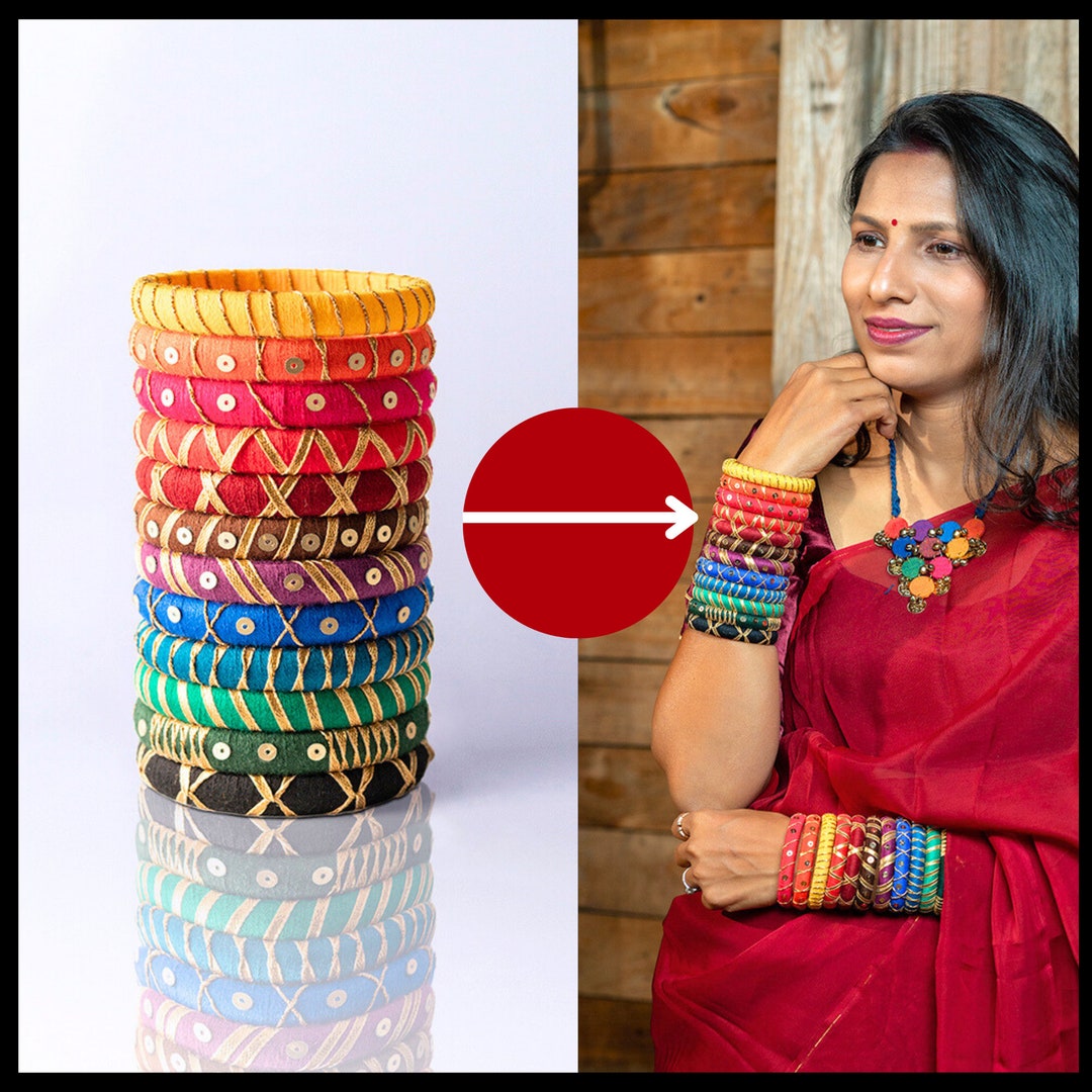 Personalized Bangles, Bangles Set, Colorful Handmade Bangles, Jewellery ...