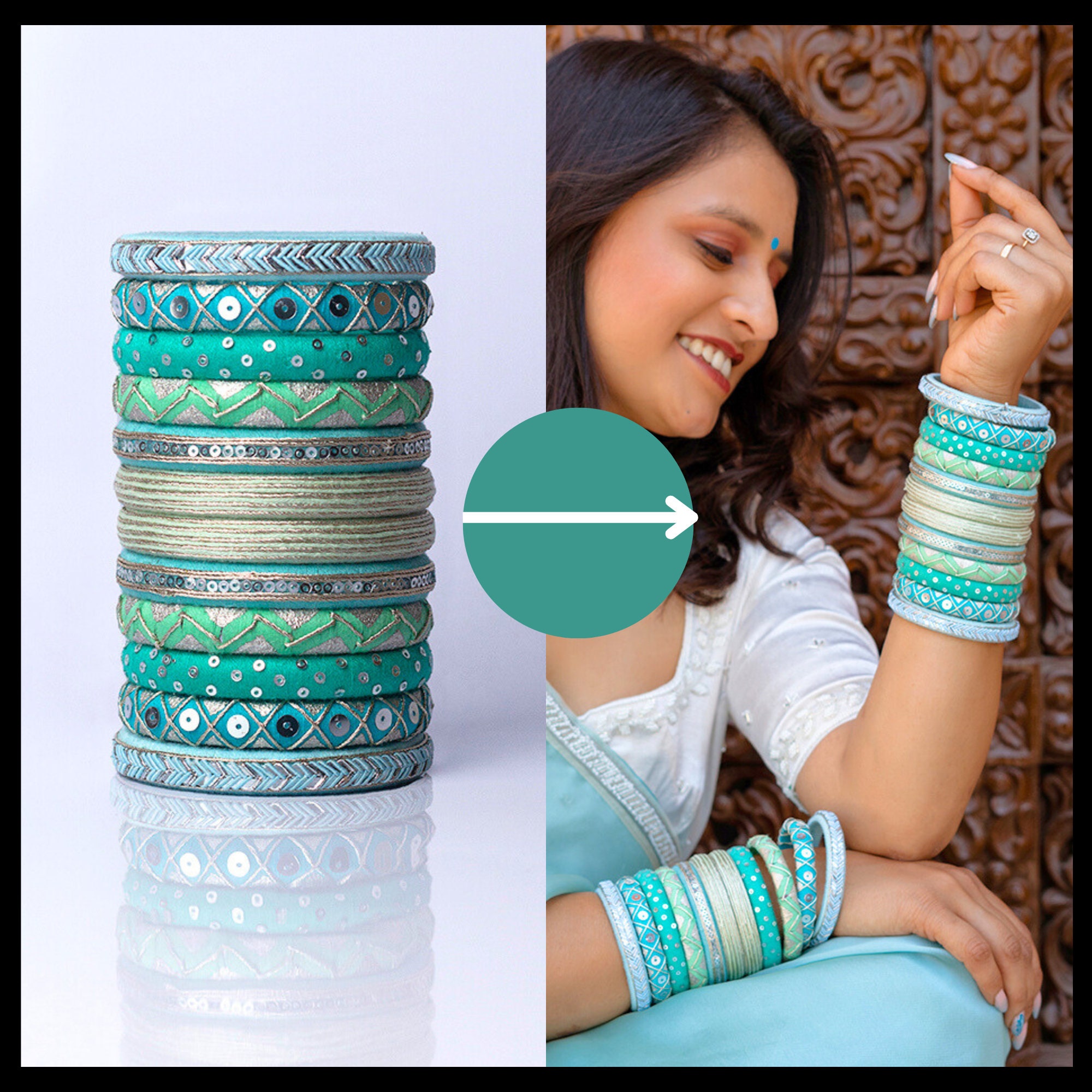 Customize Indian Bangles Set/indian Bangles/wedding Jewelry/colorful ...