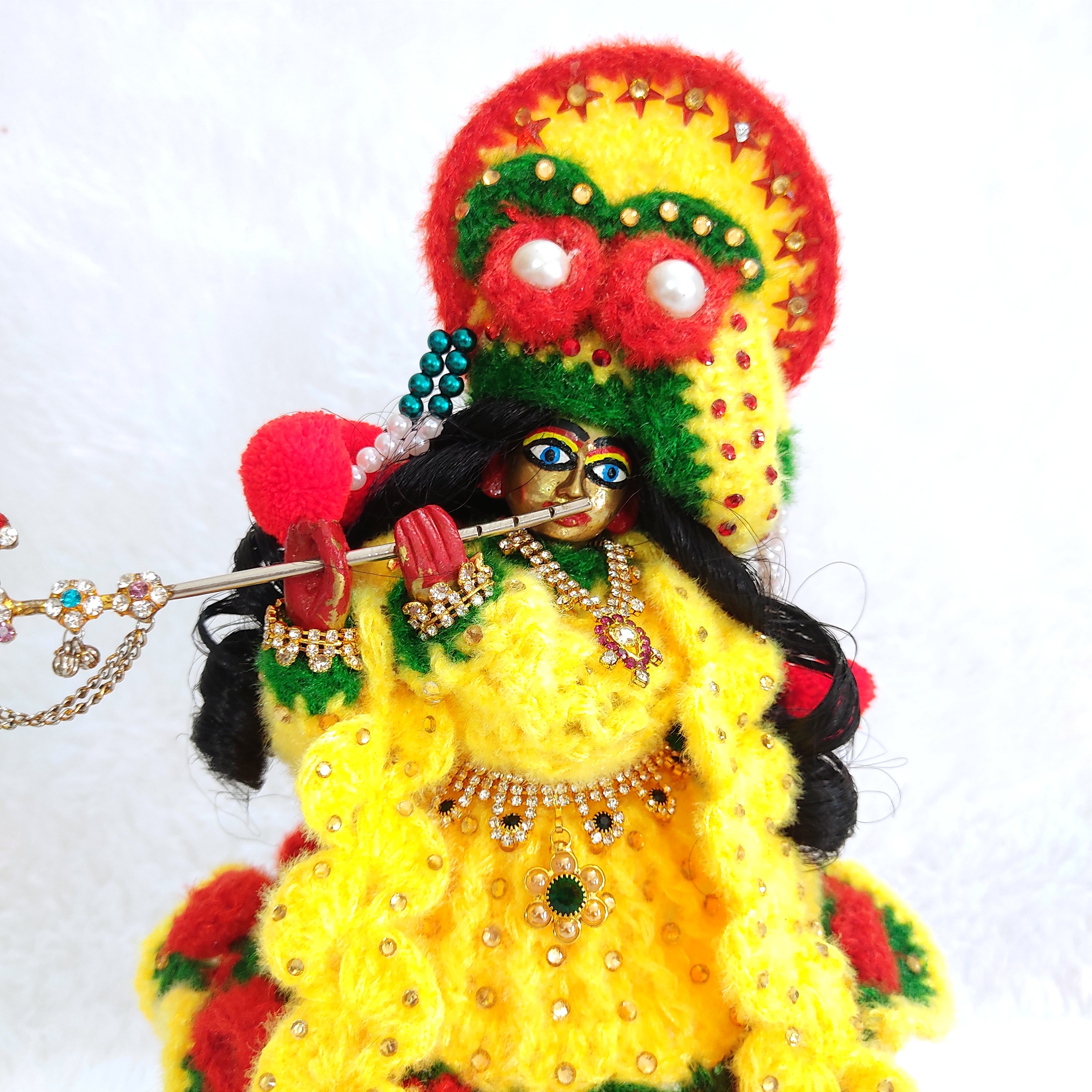 Standing Krishna Dress - Lord Krishna Poshak Outfit, Krishna Clothes ...