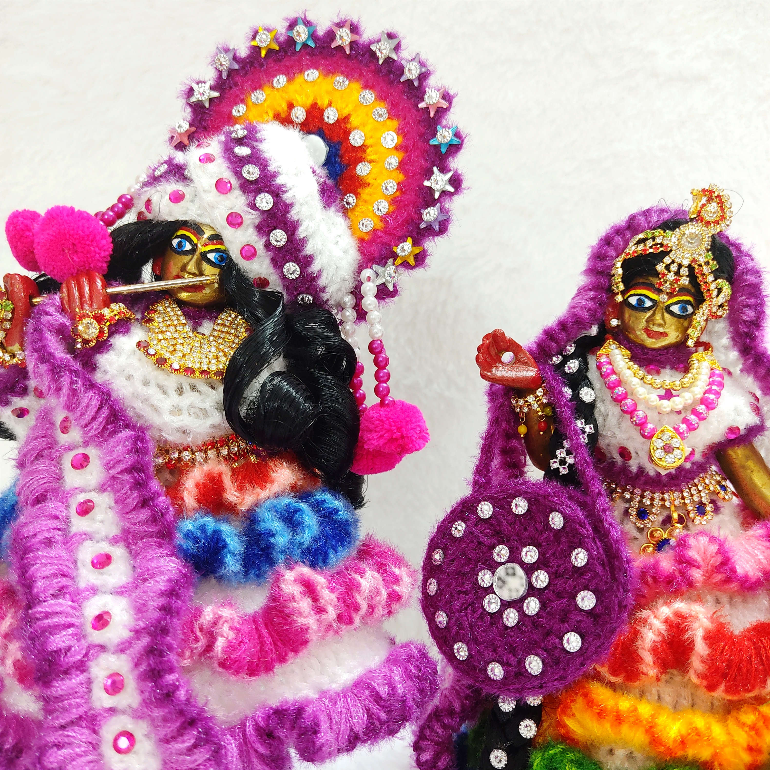 Radha Krishna Idol Dress, Radha Krishna Statue, Thakur Ji Poshak, Radha ...