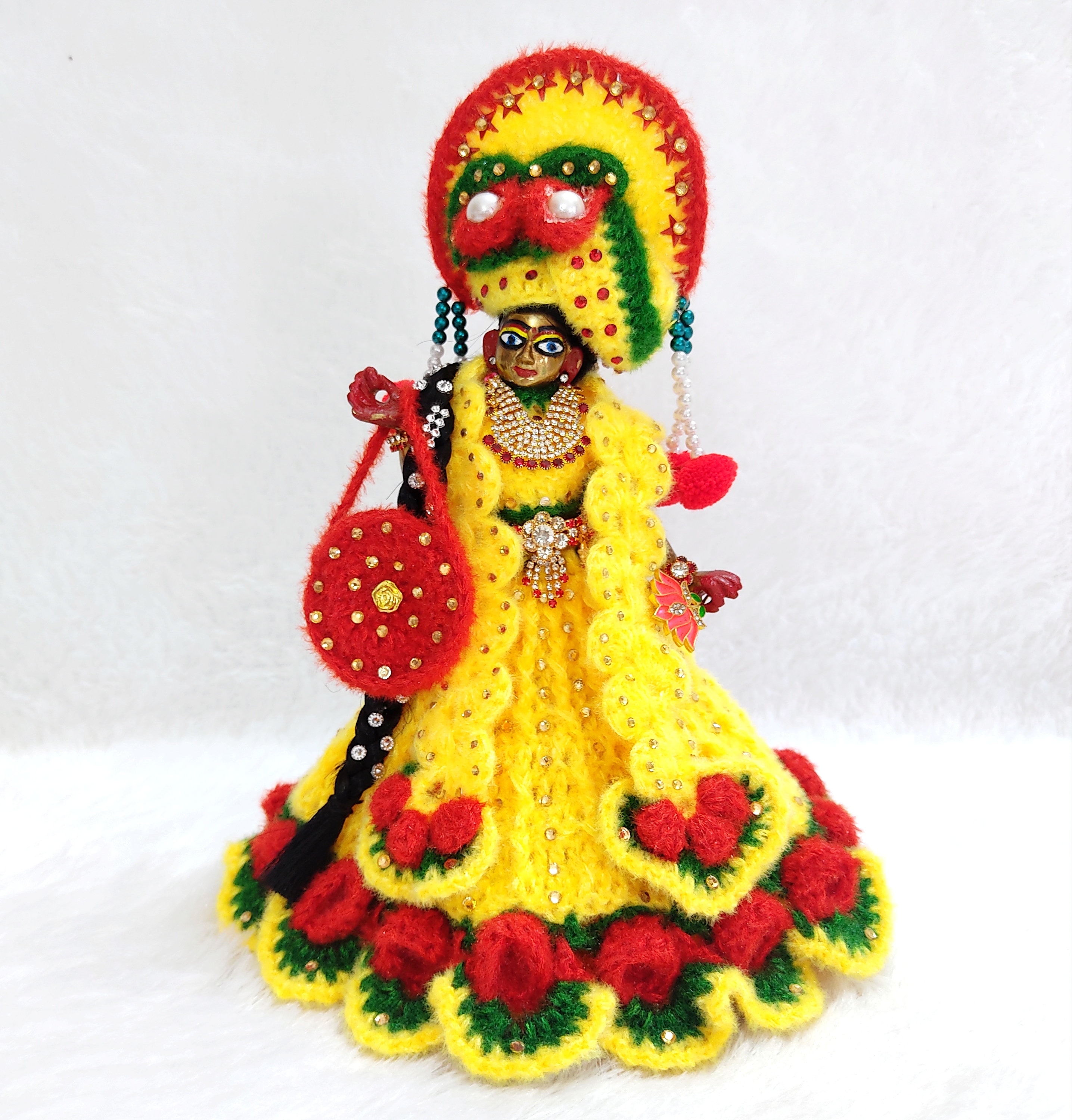 Divine Radha Krishna Woolen Dress, Krishna Winter Dress, Radha Krishna ...