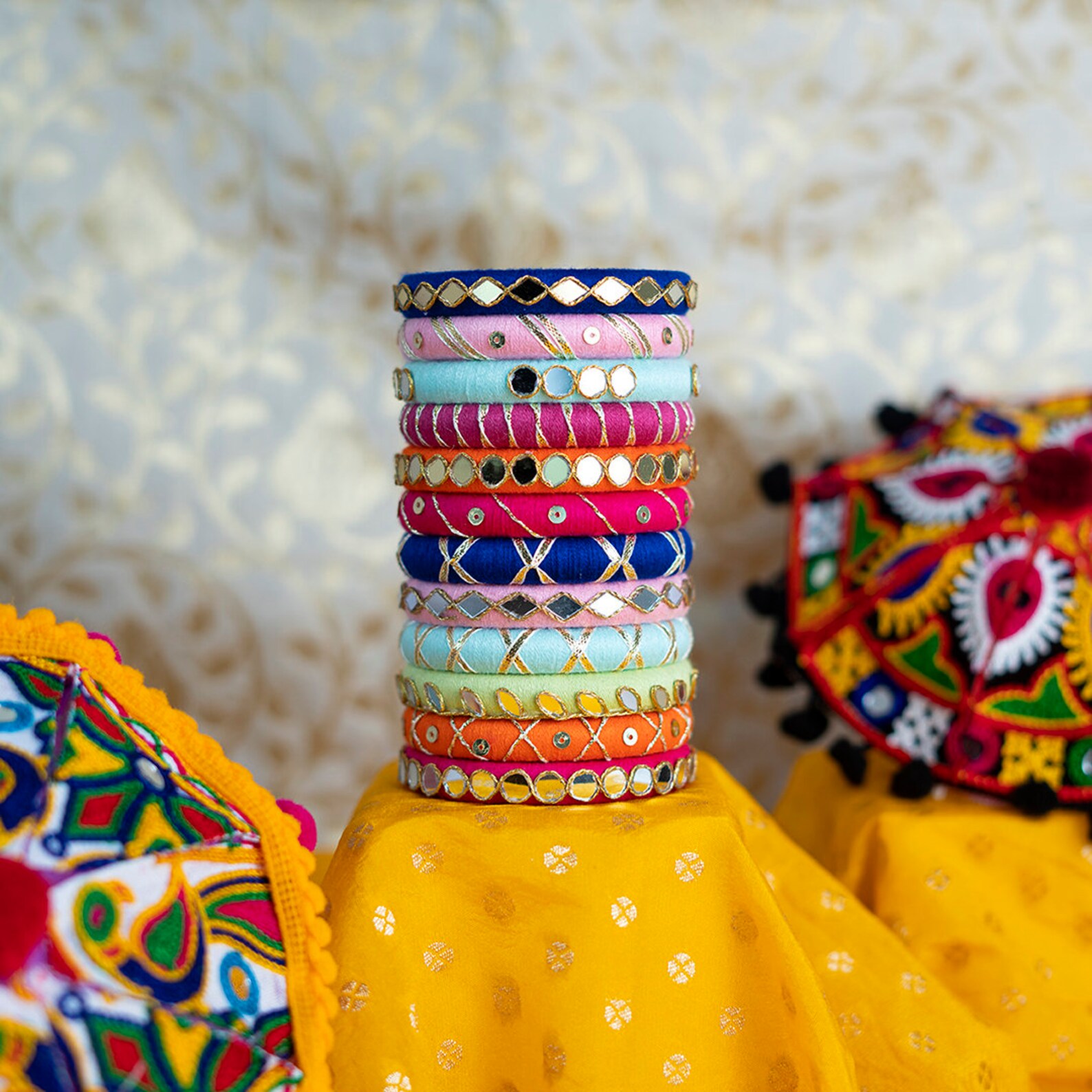 Navratri Handmade Bangles Navratri Jewellery Navratri - Etsy