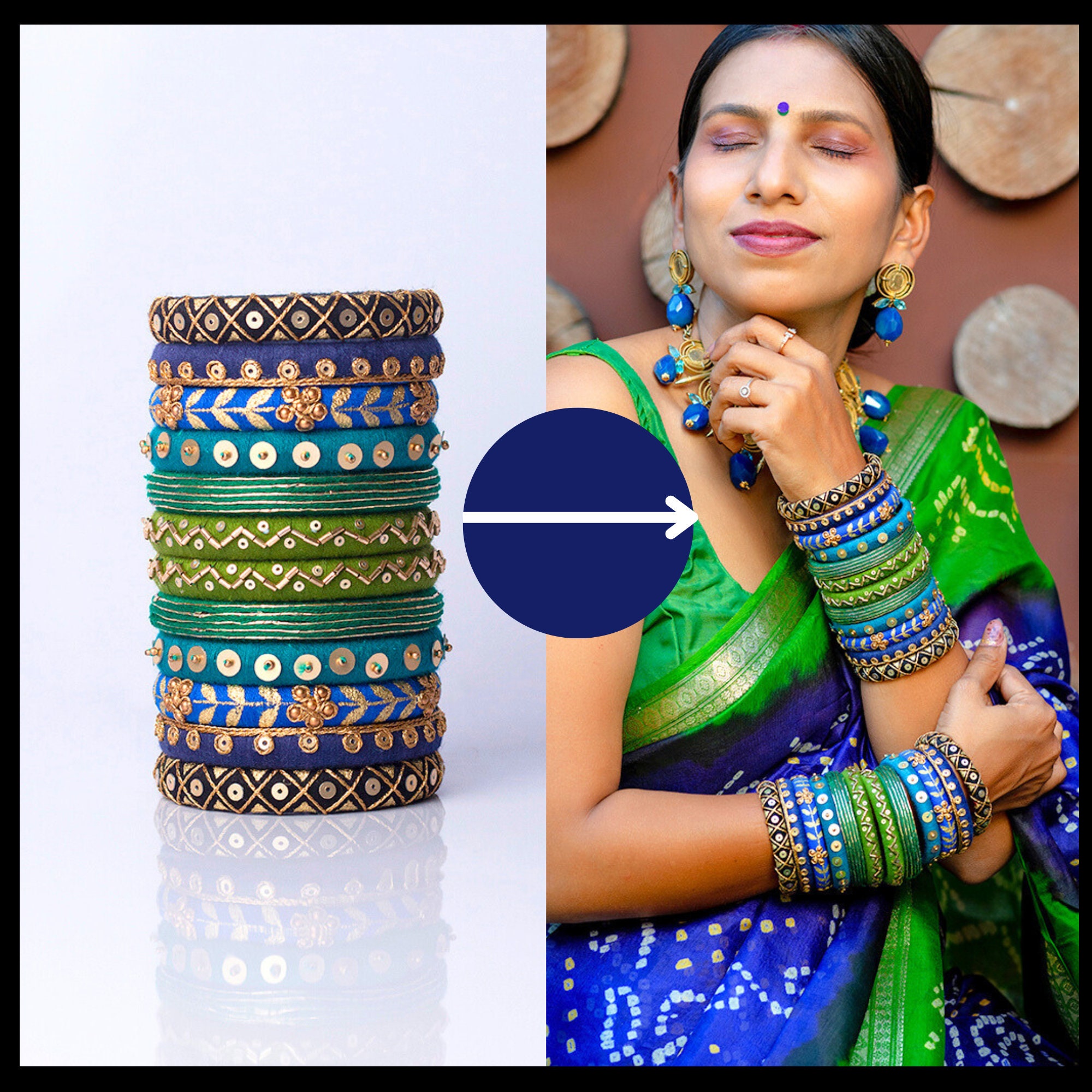 Customize Indian Bangles Set/indian Bangles/wedding Jewelry/colorful ...