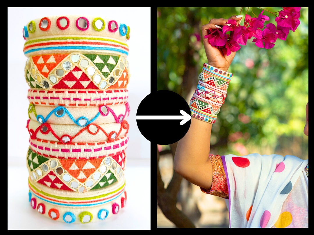 Customised Bangles Set as per Outfit, Indian Bangles, Kids Bangles ...