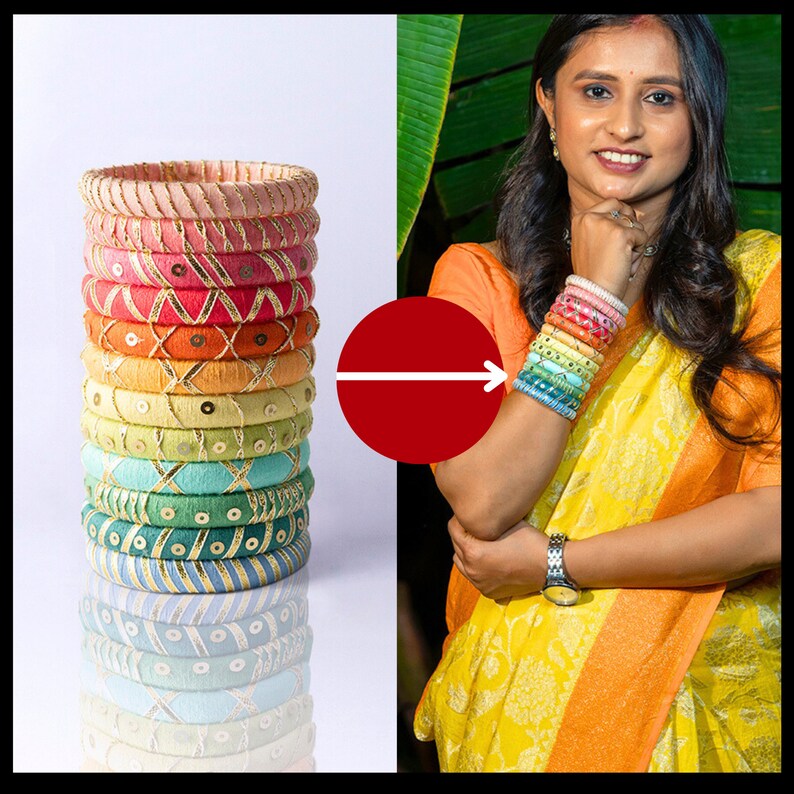Pastel Colored Bangles, Indian Bangles in Pink, Customized Bangles, Indian Party Wear Bracelet ...