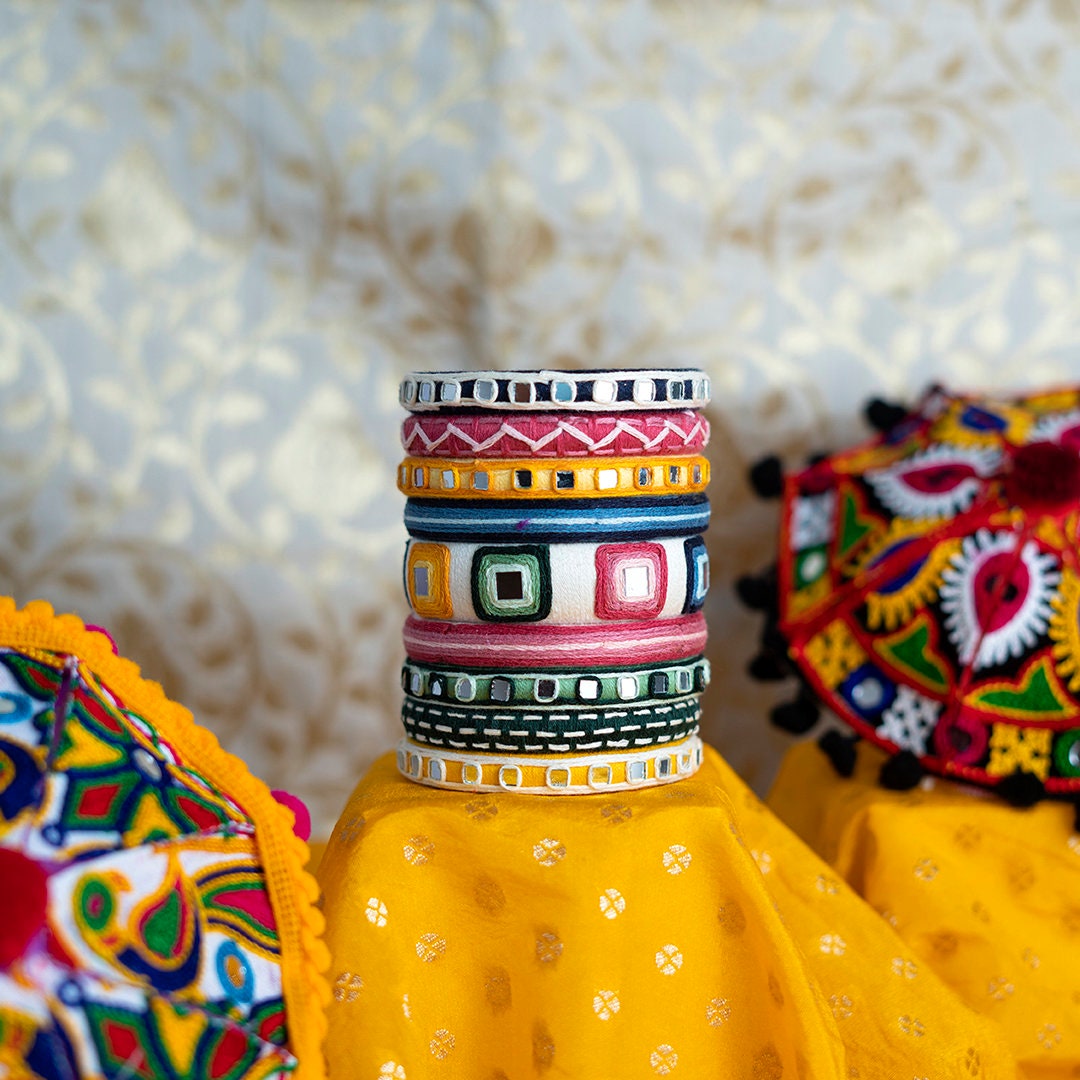 Navratri Handmade Bangles Navratri Jewellery Navratri - Etsy