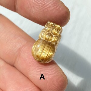 Titanium Rutile Pixiu , Natural Golden Rutilated Quartz Crystal Pixiu ...