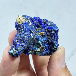 Azurite Crystal Cluster Natural Azurite Specimen Home - Etsy