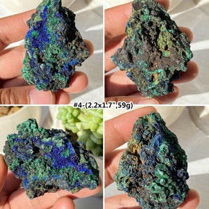 Azurite Crystal Cluster Natural Azurite Specimen Home - Etsy