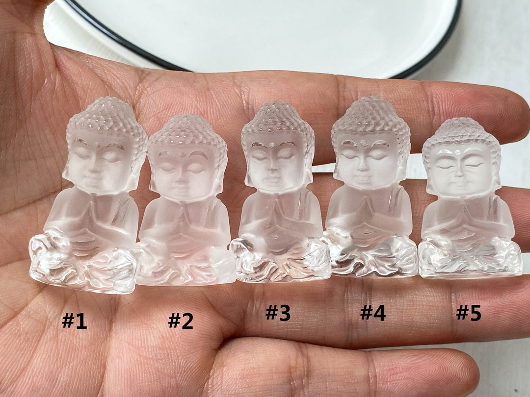 Clear Quartz Buddha Carved , Quartz Crystal Sculpture , Crystal Buddha ...