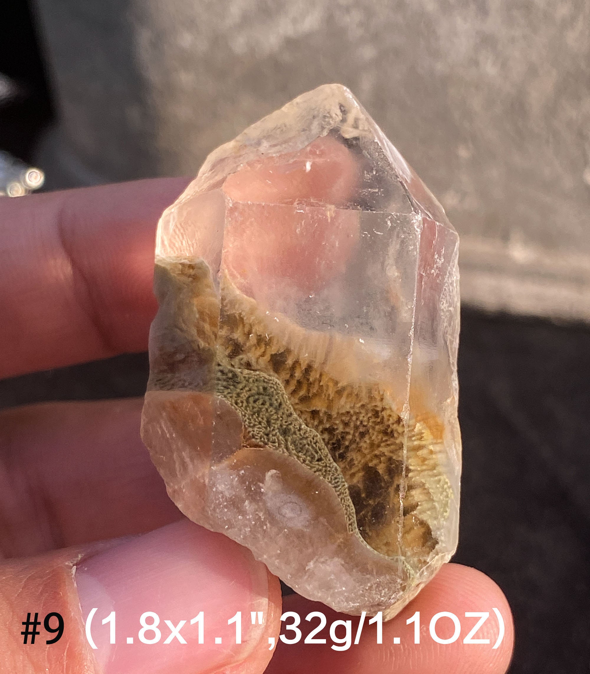 Rabbit Hair Quartz , Natural Phantom Quartz Crystal , Red Phantom ...