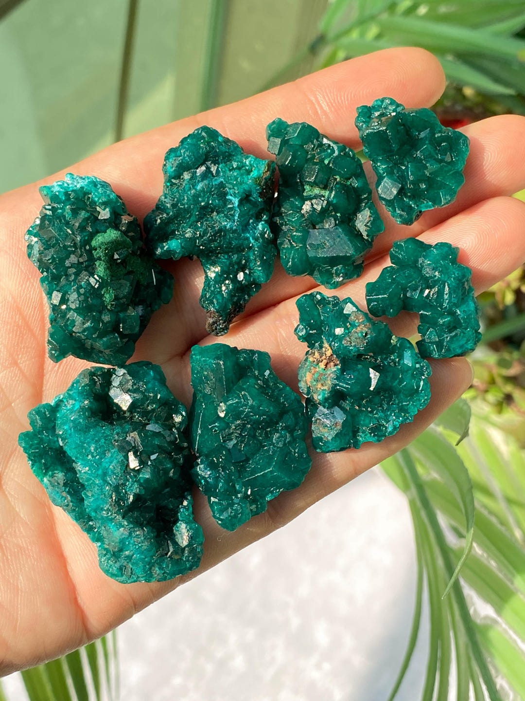 Natural Stunning Green Dioptase Cluster, Mineral Specimen From Congo ...
