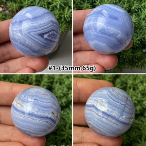 Natural Blue Lace Agate Sphere Orb , Crystal Collection , Stunning ...