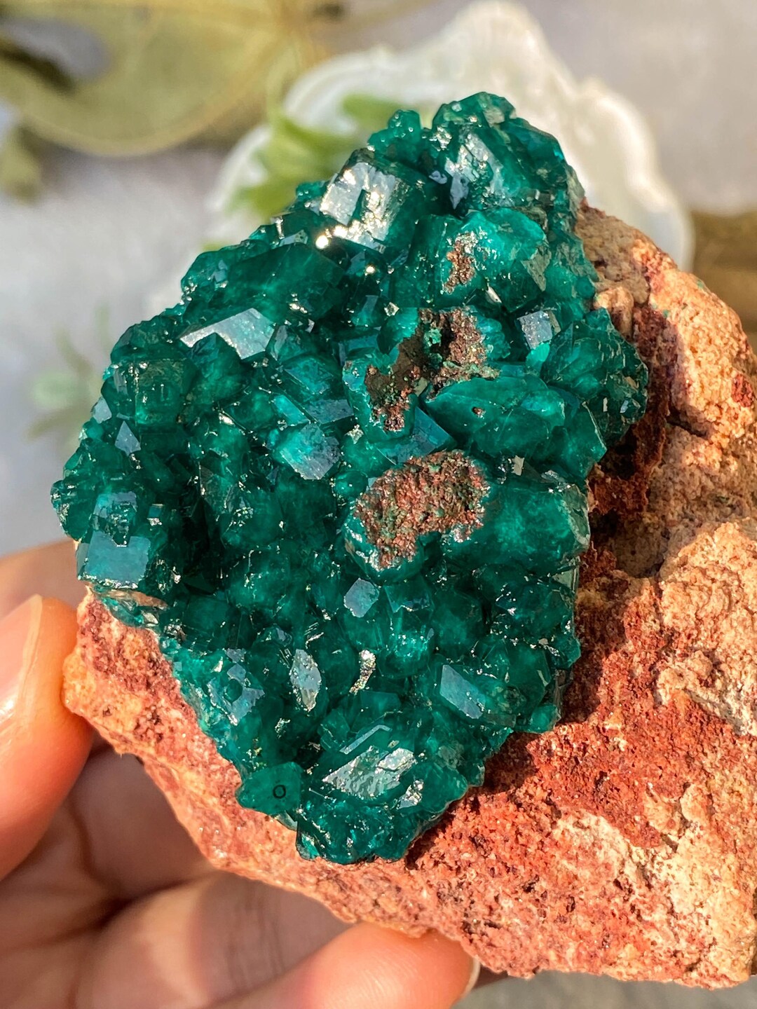 Natural Stunning Green Dioptase , Mineral Specimens From Congo ...