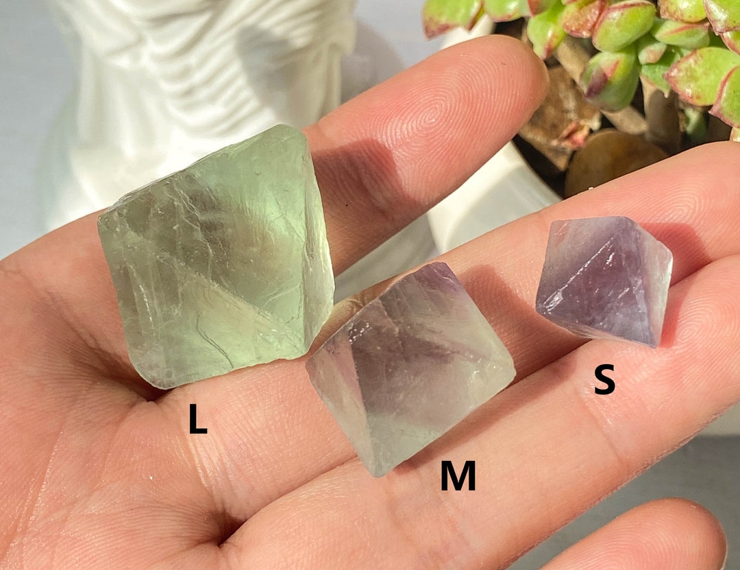 Natural Mini Rainbow Fluorite Octahedrons , Fluorite Crystal , Fluorite ...